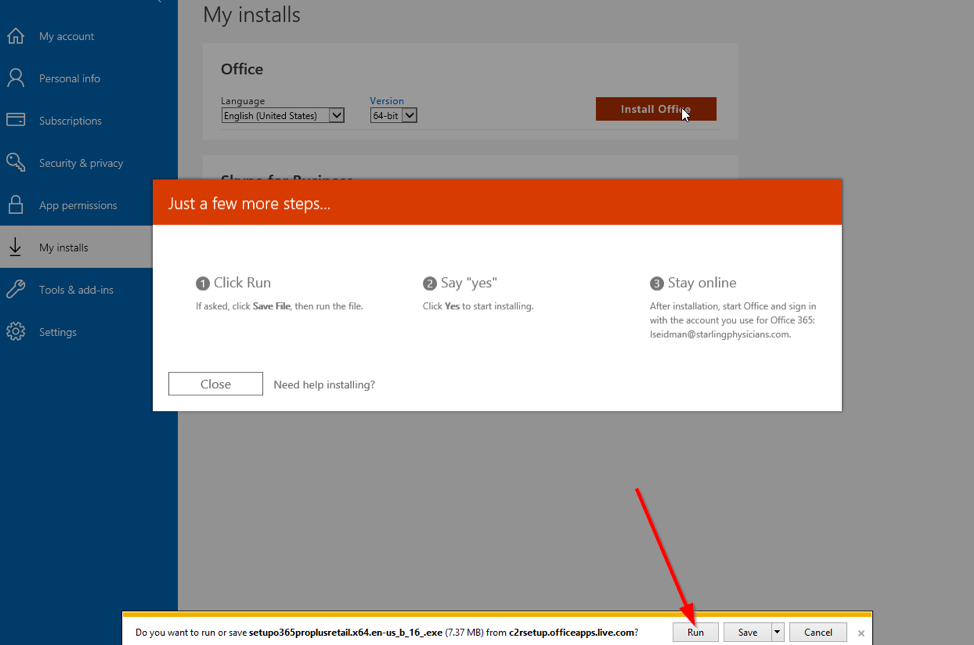 Using Microsoft Office at Home - Starling Physicians